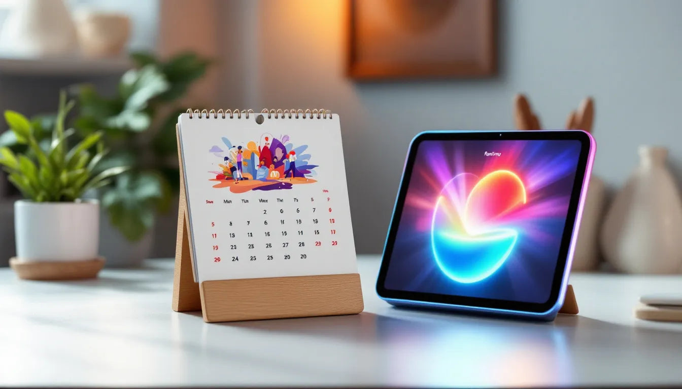 Desk Calendar vs Digital Reminders: Pros and Cons – Catchyourdreams Desk Calendar vs Digital Reminders: Pros and Cons – Catchyourdreams